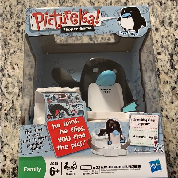 Hasbro | Toys | 209 Pictureka Flipper Card Game Electronic Penguin ...